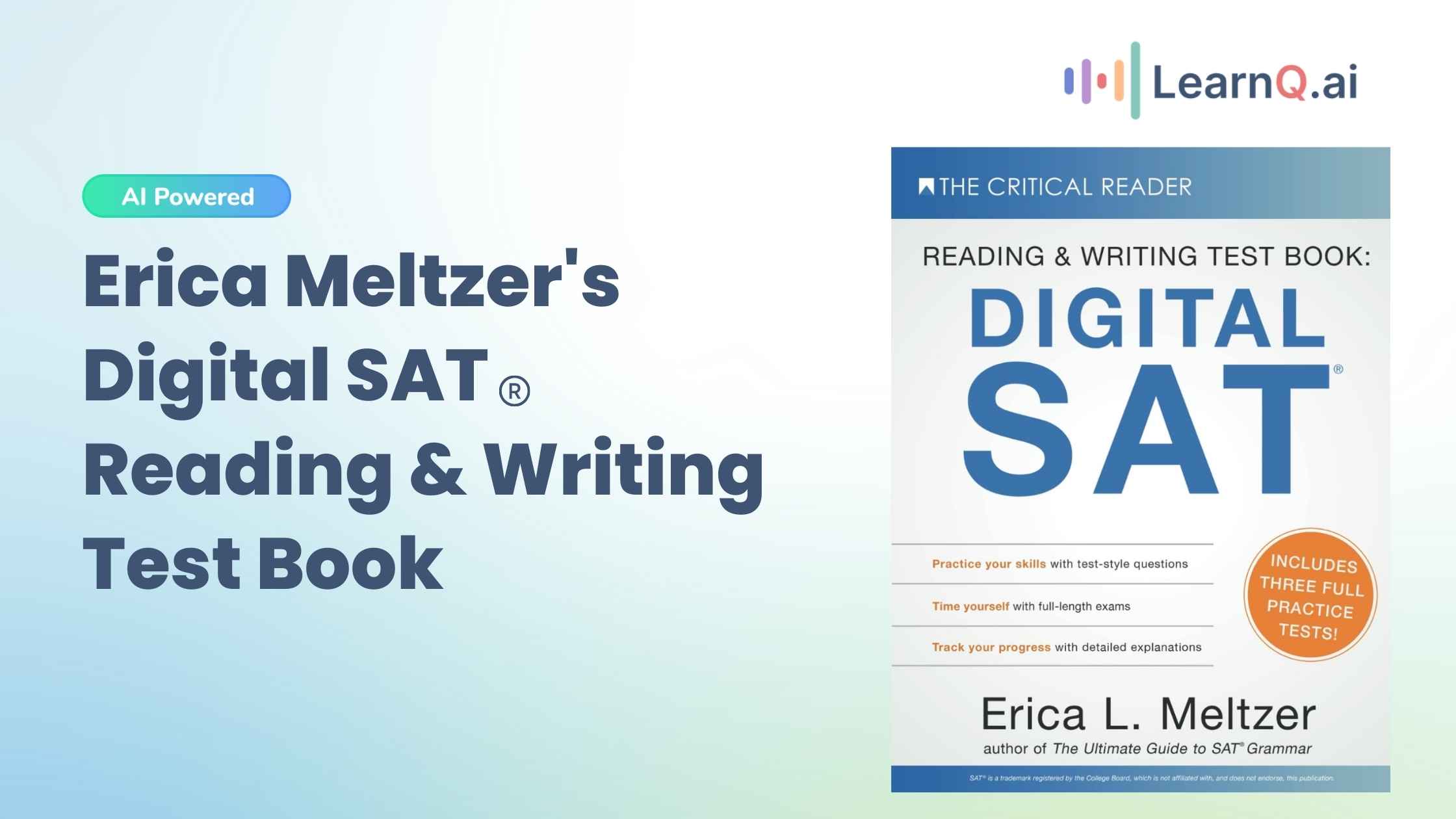 Erica Meltzer's Digital SAT Reading & Writing Test Book
