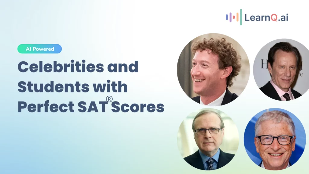 Celebrities and Students with Perfect SAT Scores