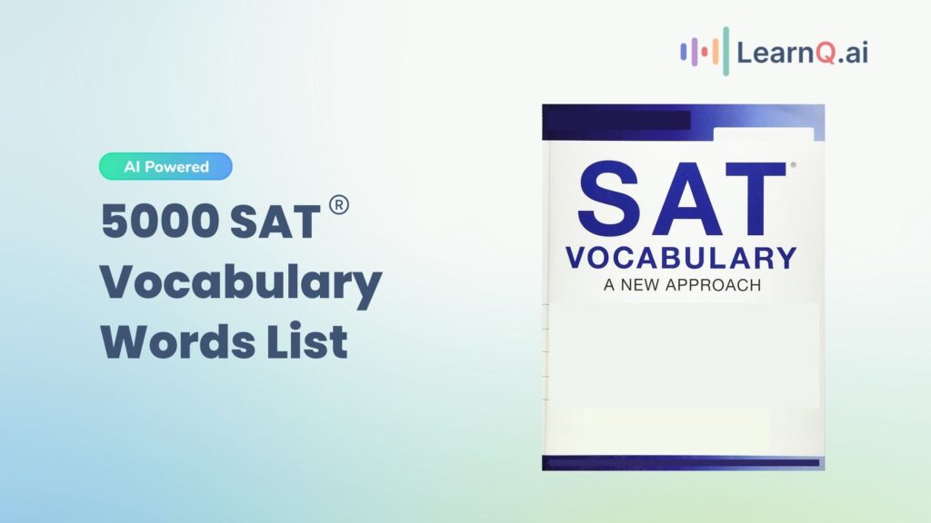 5000 SAT & Digital SAT Vocabulary Words List