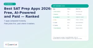 Best SAT Prep Apps 2026: Free & AI-Powered Options Ranked