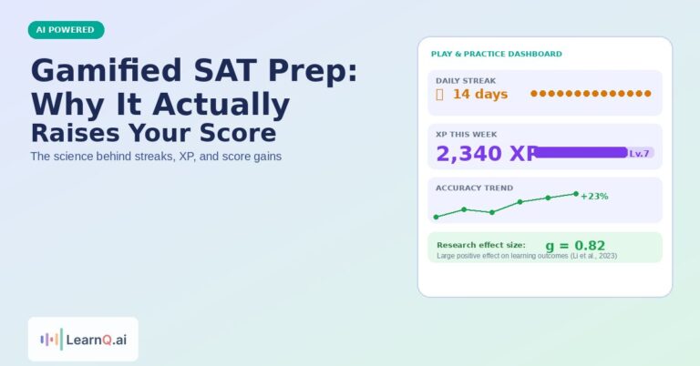 Gamified SAT Prep: Why It Actually Raises Your Score (2026)